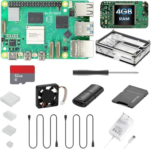 Vemico Raspberry Pi 5 4GO Starter Kit Raspberry Pi 5 4GO RAM avec 32 GB ...