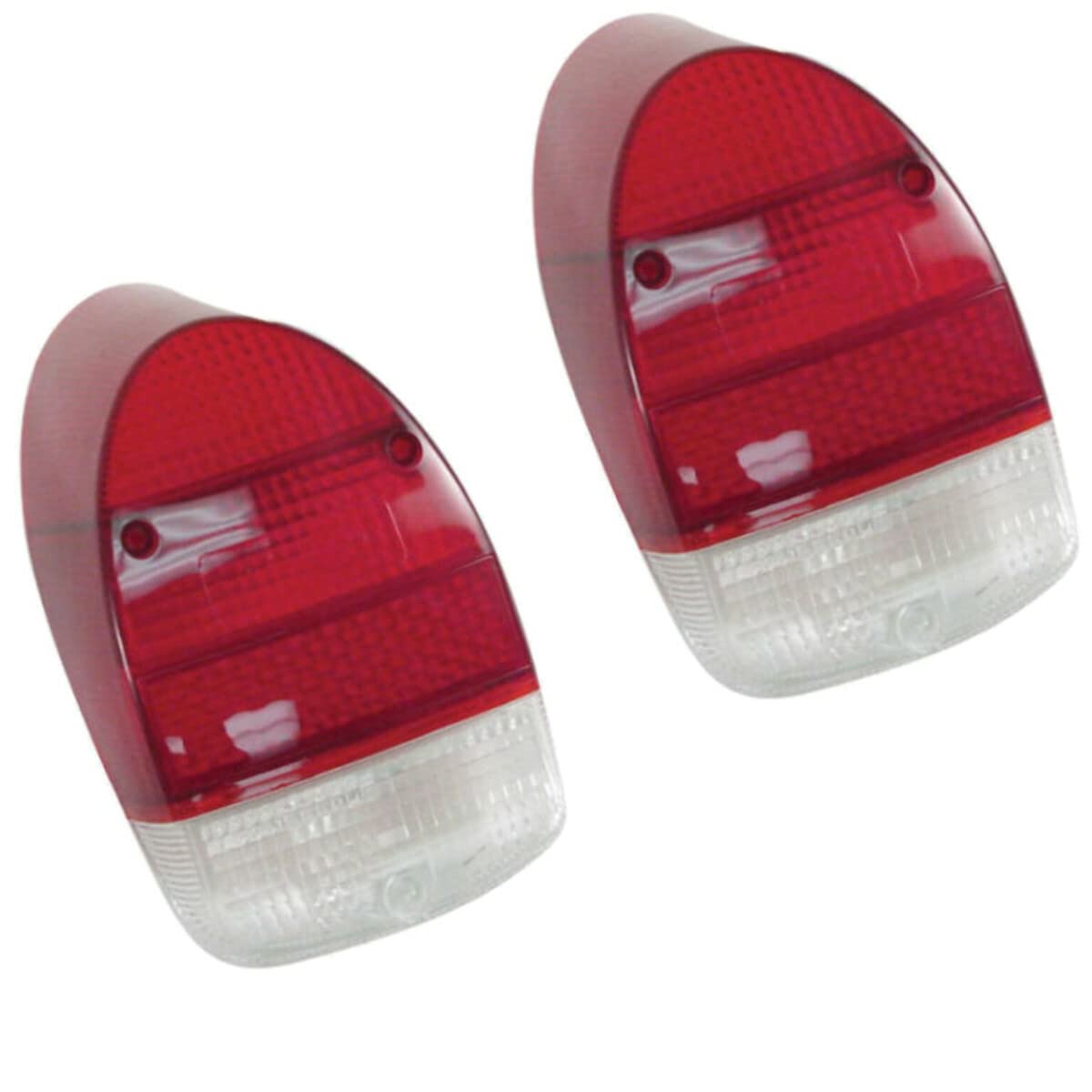 Amazon.com: Tail Light Red/White Lenses, Pair - Compatible with VW Type ...