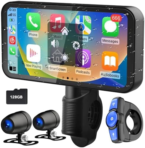 Amazon.com: LBW Portable Motorcycle Dash Cam, Wireless Motorcycle ...