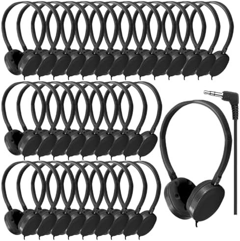 Amazon.com: CN-Outlet Bulk Earbud Headphones 50 Pack for Classroom Kids ...