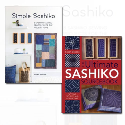 Susan Briscoe Sashiko Collection 2 Books Bundle (Simple Sashiko: 8 ...