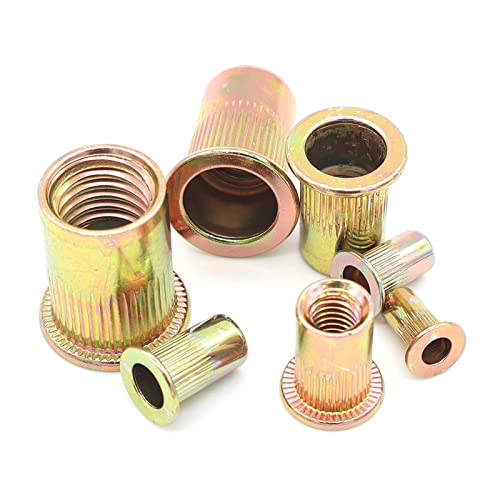 Snapklik.com : M6 Rivet Nuts Zinc Plated Carbon Steel Threaded Insert ...