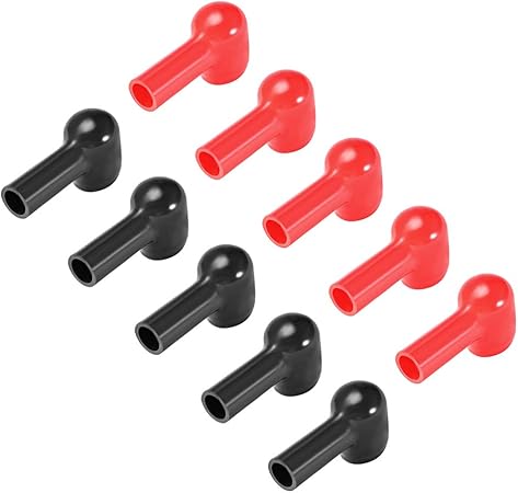 Amazon.com: uxcell Battery Terminal Insulating Rubber Protector Covers ...