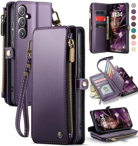 Amazon.com: Defencase Compatible with Samsung Galaxy S24 FE Case Wallet ...