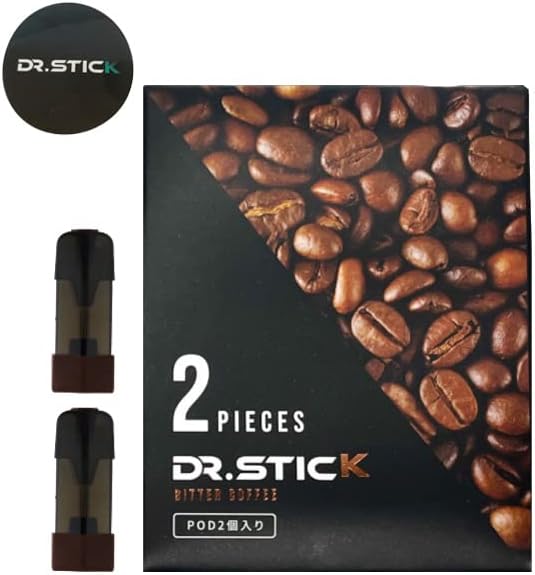 Amazon | ドクタースティック TypeX 電子タバコ リキッド 本体別売り オリジナルステッカー付き POD2個特別セット ビターコーヒー | Dr.Stick | 電子たばこ用リキッド