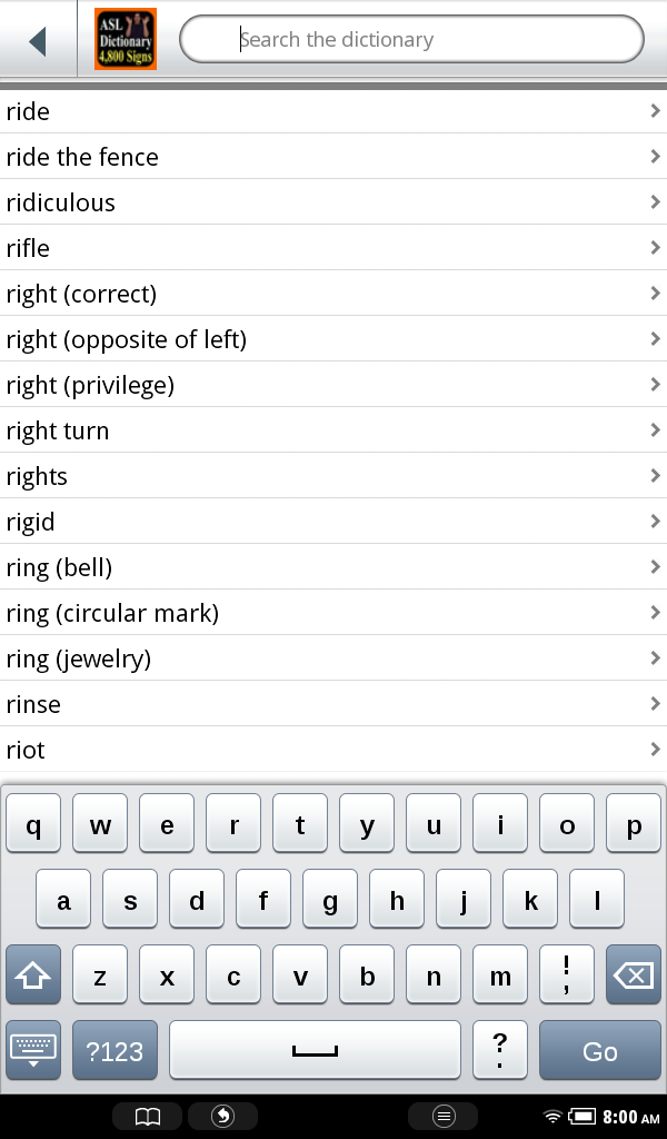 ASL Dictionary - App on Amazon Appstore