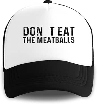 YFKFYTG Dont Eat The Meatballs Hat Men Baseball CapFashionable Cap at ...