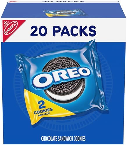 Amazon.com: OREO Chocolate Sandwich Cookies, 20 Snack Packs (2 Cookies ...