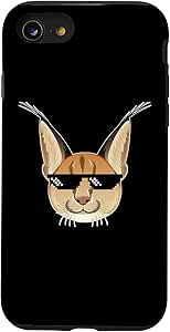 Amazon.com: iPhone SE (2020) / 7 / 8 Big Floppa Funny Caracal Meme Cat ...