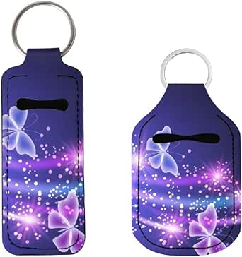 Amazon.com: Dajingkj Purple Hand Sanitizer Holders Chapstick Holder ...