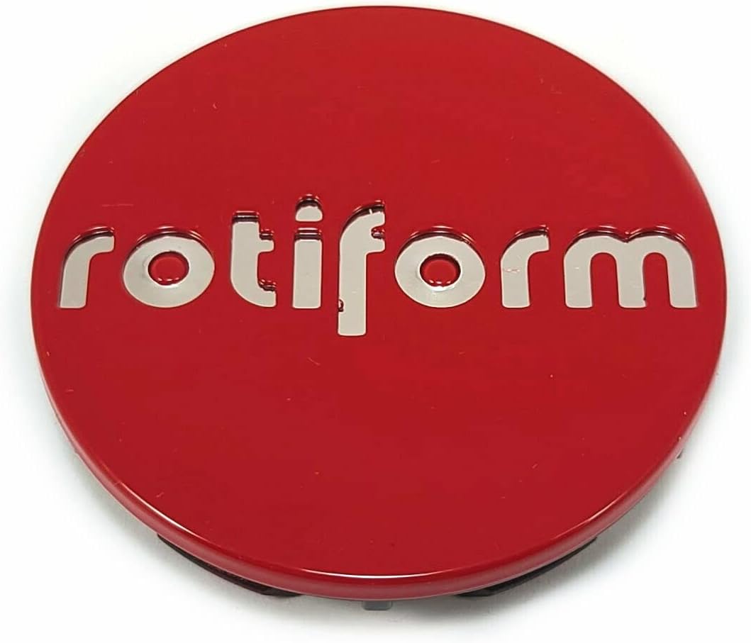 Amazon.com: Rotiform Wheel 1003-40RC Center Hub Cap Red 2.36 Inch ...