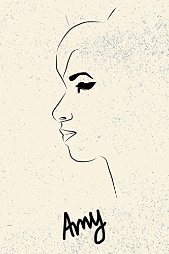 PosterGully - Amy Winehouse Outline Wall Art Poster 12 x 18 Inch ...