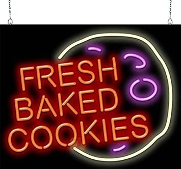 Amazon.com : Fresh Baked Cookies Neon Sign : Picture Lights : Tools ...