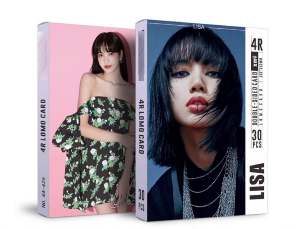Goodern 30pcs Blackpink Lisa Lomo Cards Blackpink Lisa Personal Solo ...