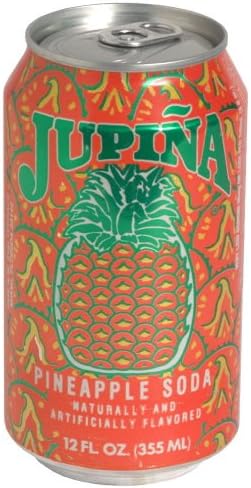 Amazon.com : Jupina Pineapple Soda, 12oz Jar (Pack of 18, Total of 218 ...
