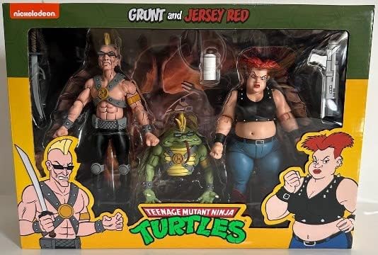 NECA TMNT Grunt and Jersey Red Double Pack Action Figures : Amazon.com ...