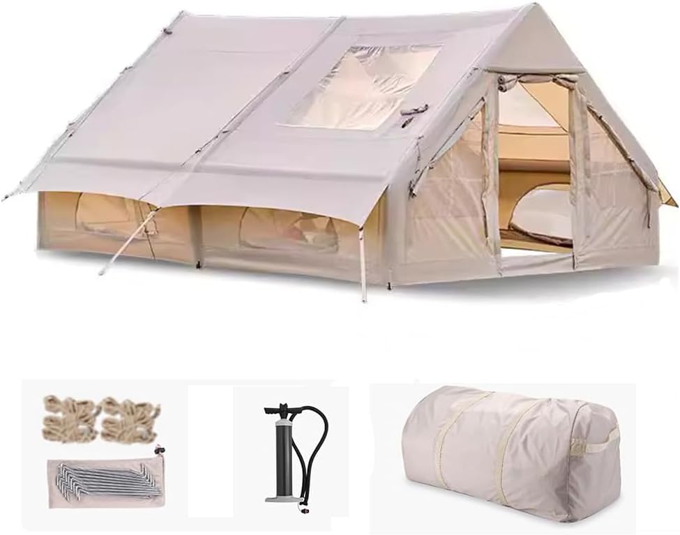 Amazon.com: Inflatable Camping Tent with Skylight 8-12 Person Blow Up ...