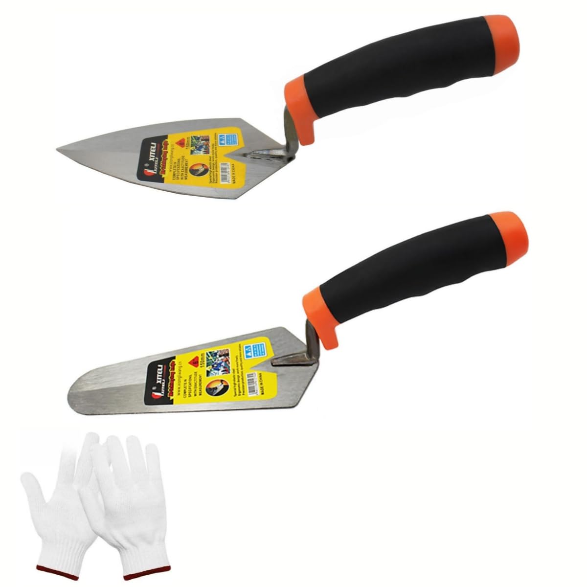 Amazon.com : JinChengnan 2pcs Pointing Trowel Set,Construction with ...