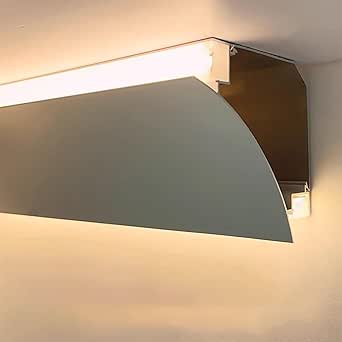 Amazon.com: Crown Moulding LED Light Strip Diffuser Channel - V Shape ...