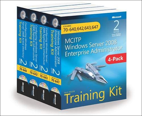 MCITP Windows Server 2008 Enterprise Administrator: Training Kit 4-Pack ...