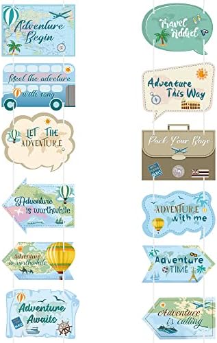 Amazon.com: Adventure Party Decorations Door Sign, Adventure Themed ...