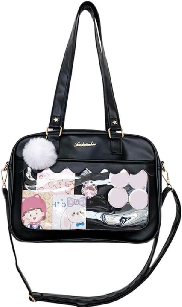 Japanese Shoulder Bag for Women Pu Itabag Transparent Bag Jk Tote Bag ...