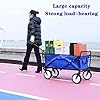 Amazon.com : Canvas Wagon with Wheels Foldable, Collapsible Folding ...