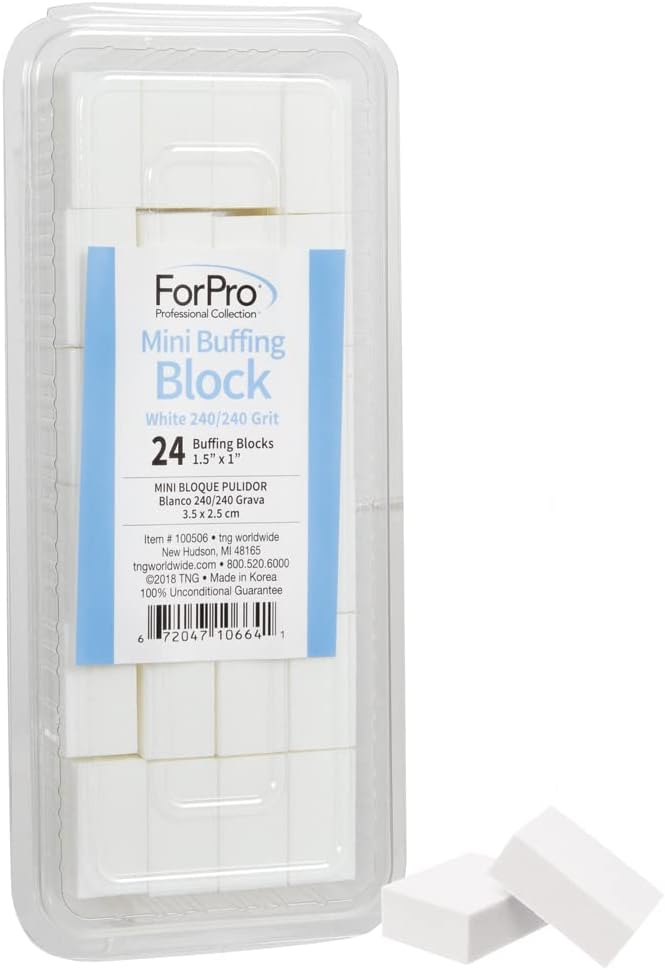 Amazon.com: ForPro Professional Collection Mini Buffing Block, White ...