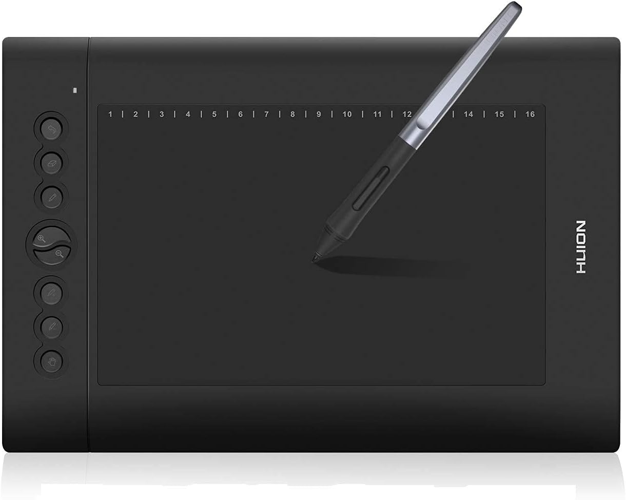 GAOMON S620 6,5 x 4 Pollici Tavoletta Grafica con Penna Senza Batteria per Disegnare : Amazon.it ...