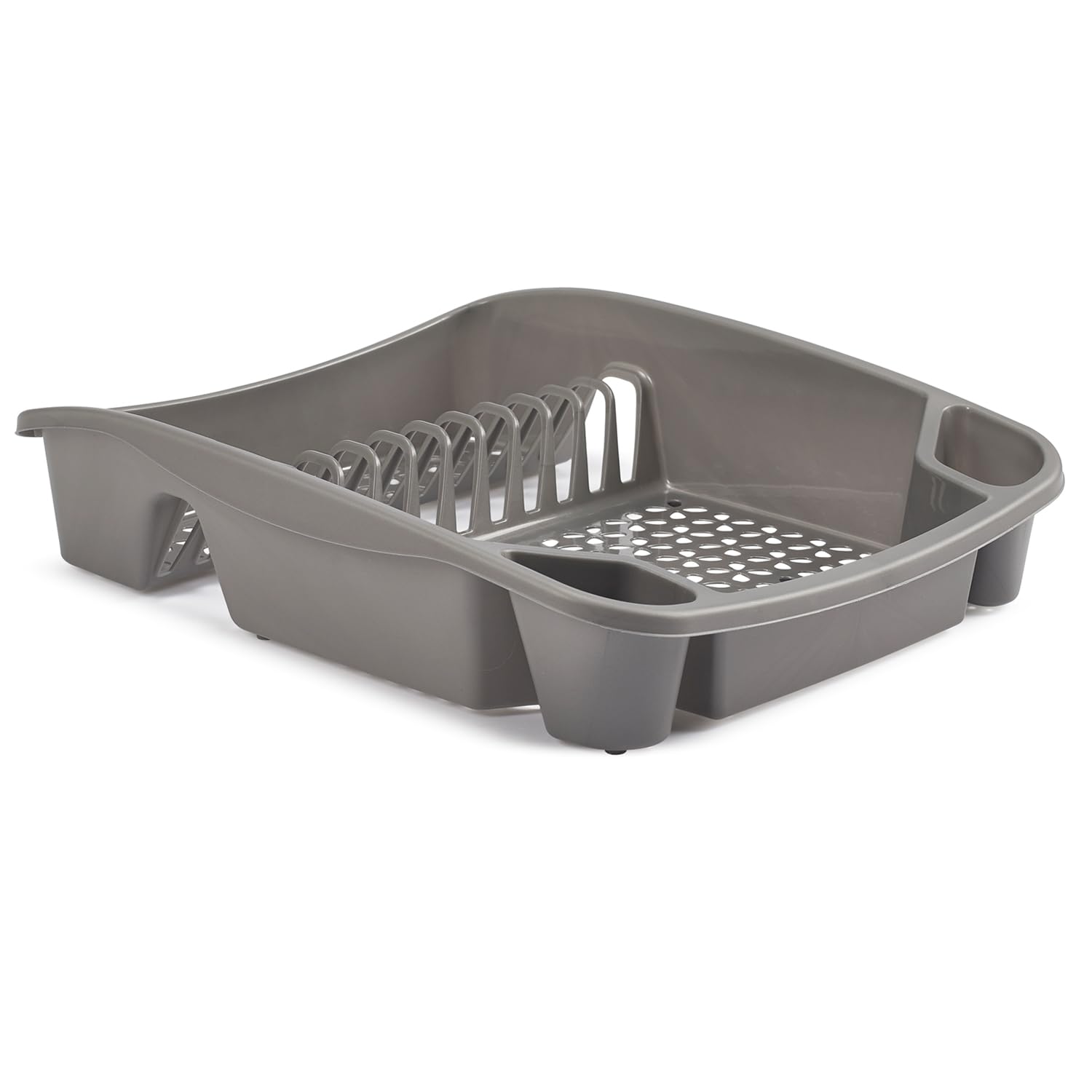 ZARVICZONIA Large Plastic Dish Drainer and Cutlery Rack Kitchen Sink ...