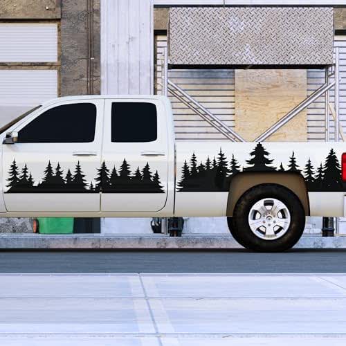 Amazon.com: Supperb Premium Vinyl Forest Landscape Decal for Trucks ...