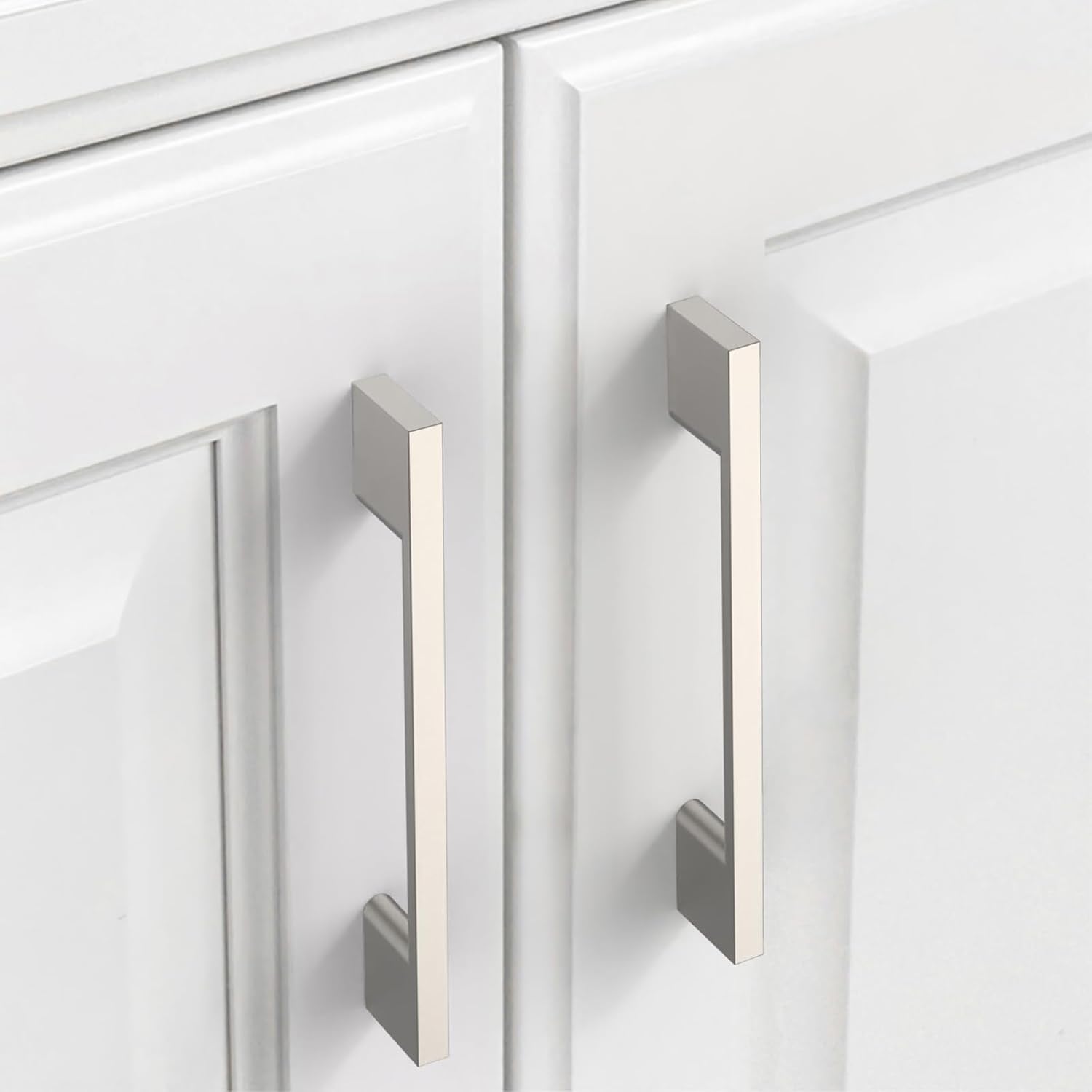 9BUILD 10 Pack Brushed Satin Nickel Cabinet Pulls 5 Inch Cabinet ...