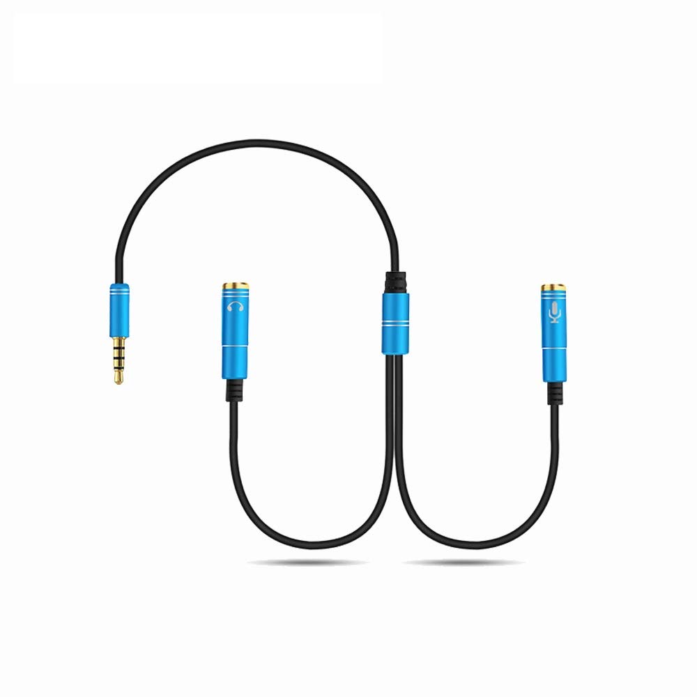 Cospex 3.5mm Stereo Audio Y Splitter 1 Male to 2 Female Headphone ...