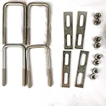 Square U Bolt (4 Set): Amazon.com: Tools & Home Improvement