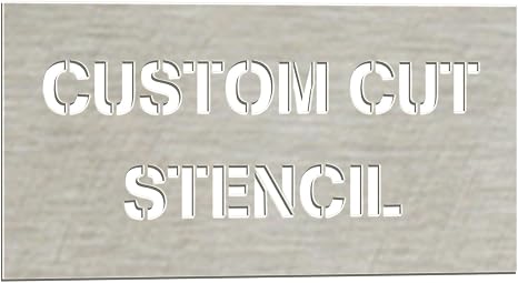 Amazon.com: Customizable Stainless Steel Stencil - Offered in A Variety ...