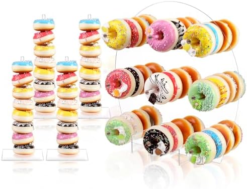 Amazon.com: Donut Wall Display Stand - Acrylic Donut Stand Holds 50 ...