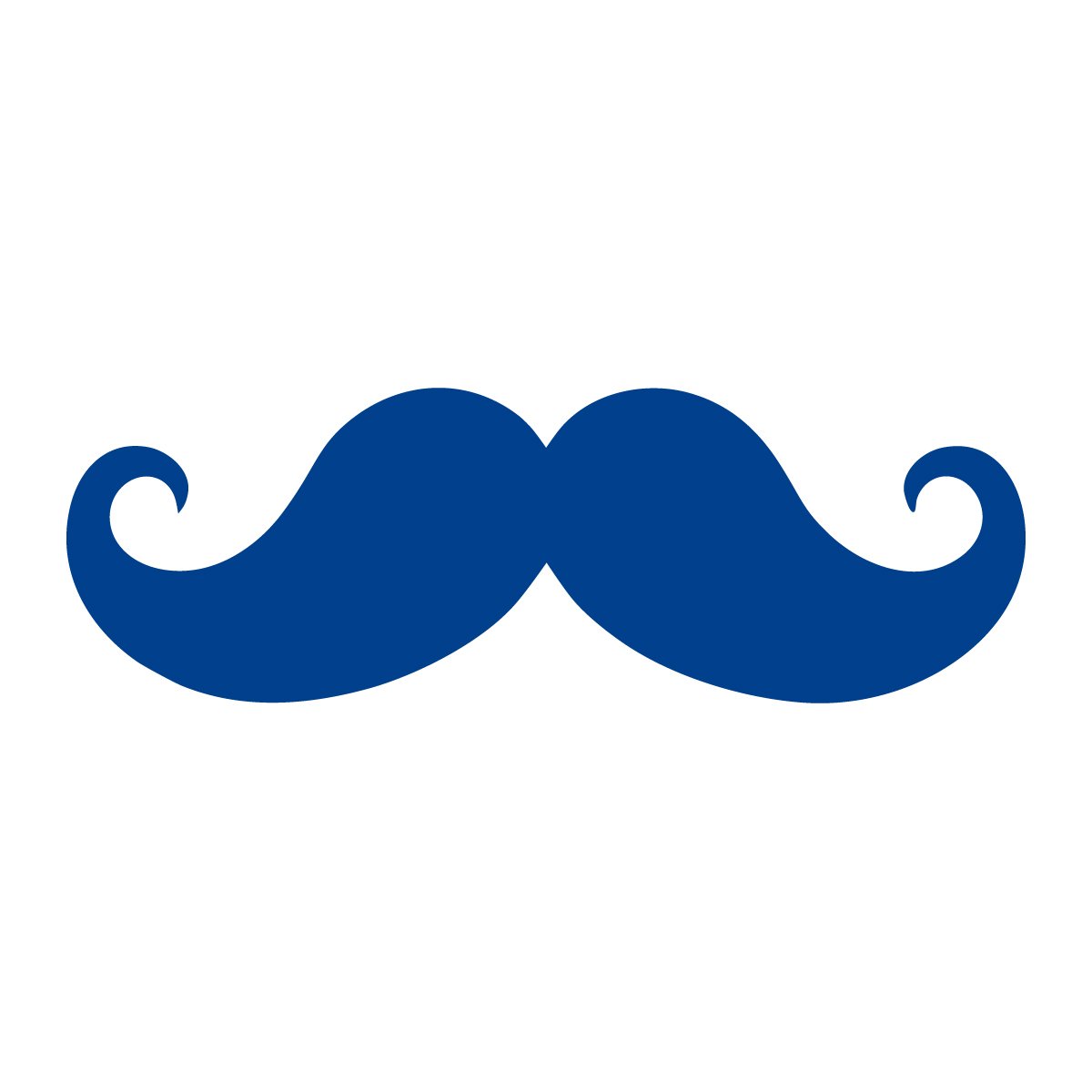 Blue Mustache Clip Art