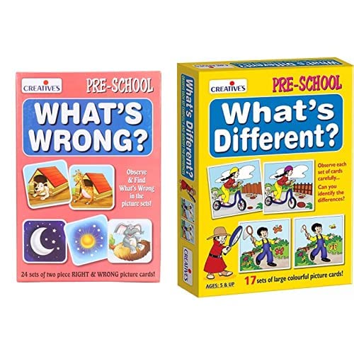 Creative's What's Wrong Card Game (Multi-Color, 48 Pieces) CRE0692 Pre ...