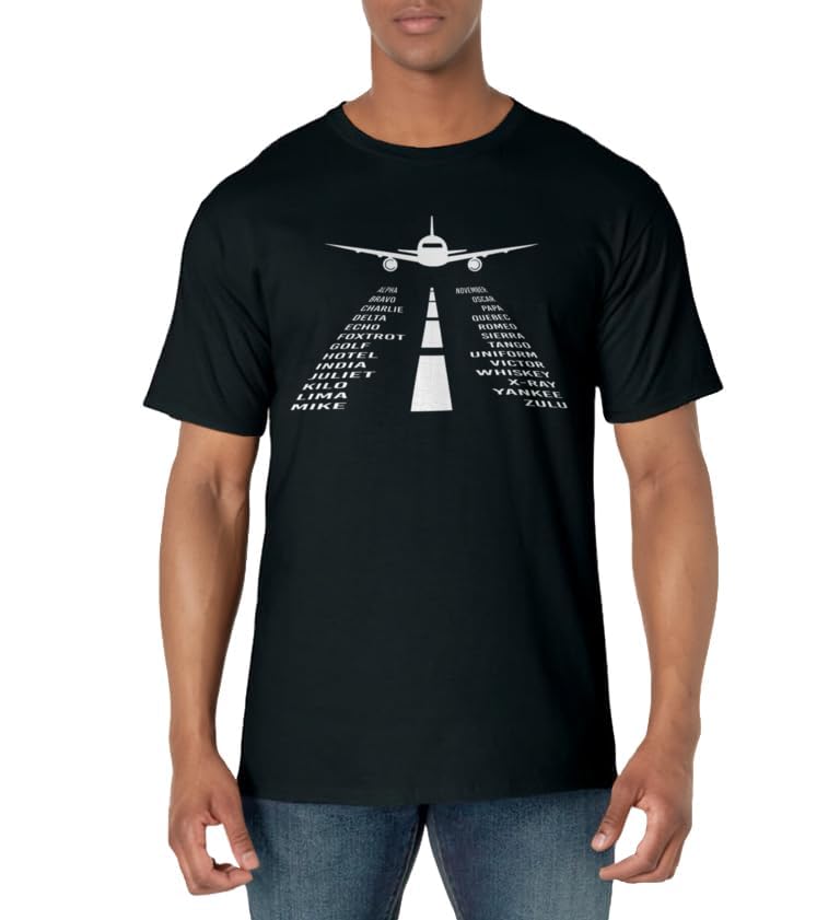 Snapklik.com : Pilot Flight Airplane Shirts 360 Phonetic Alphabet T ...