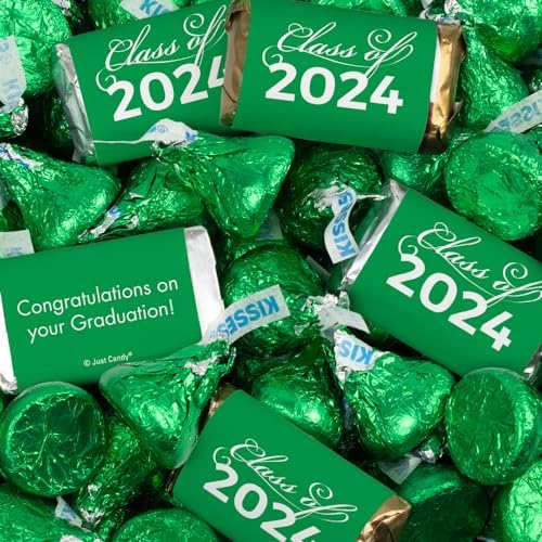 Amazon.com : 130 Pcs Green Graduation Candy Party Favors Class of 2024 ...