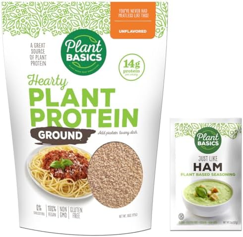 Amazon.com: Plant Basics - Hearty Plant Protein - Unflavored Ground, 1 ...