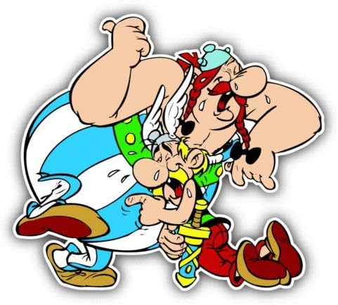 Amazon.com: Asterix Obelix Drunk Laugh Cartoon Vinyl Decal Sticker Car ...