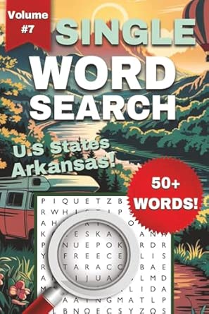 Arkansas One-Word Word Search Puzzle Book - Volume 7: Easy to Read ...