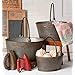 Amazon.com: Colonial Tin Works Rustic Set of Three Round Buckets with ...