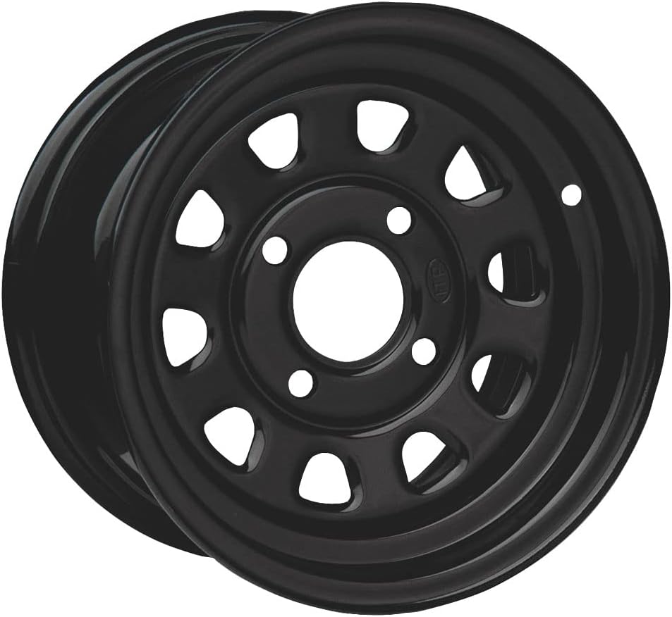 Amazon.com: ITP Delta Steel Wheel (Rear / 14X7 4/137 4+3) (Black ...