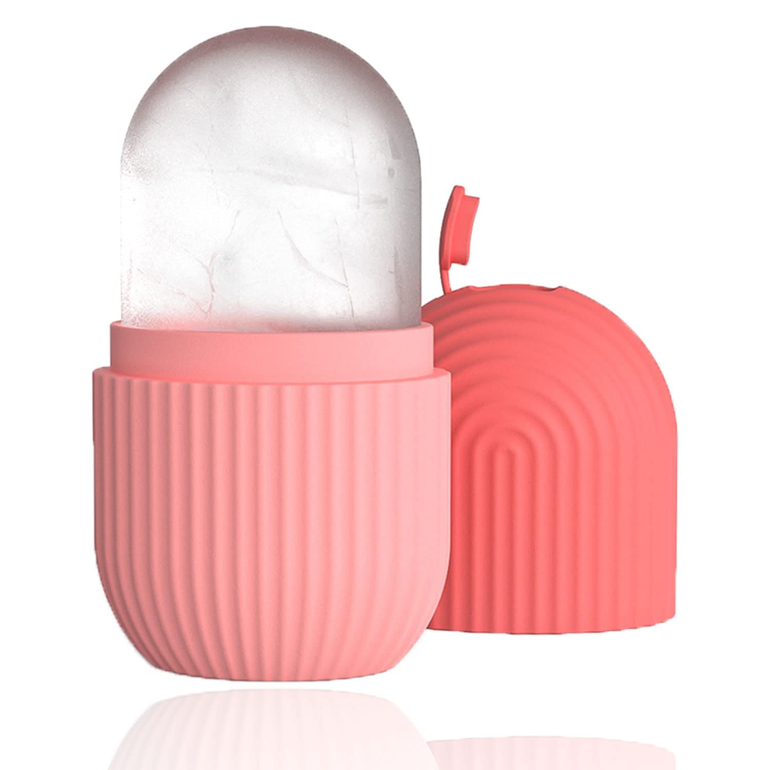 Famecia Ice Roller for Face and Eye, Silicone Reusable Facial Ice Mold ...