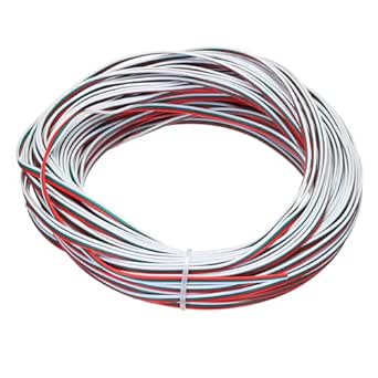 Amazon.co.jp: uxcell 28ゲージ3芯電線 ティンメッキ銅ケーブル 98FT 柔軟なストランドフックアップワイヤー LEDストリップ ランプ 住宅配線 車の回路用 : 産業 ...