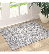 Amazon.com: SILOLOOM Vintage Washable Runner Rug 2x6, Grey Beige ...