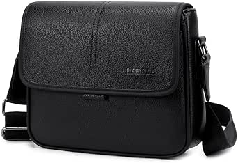 Rahala Leather Bag for Men Women with Shoulder Strap Crossbody Travel ...