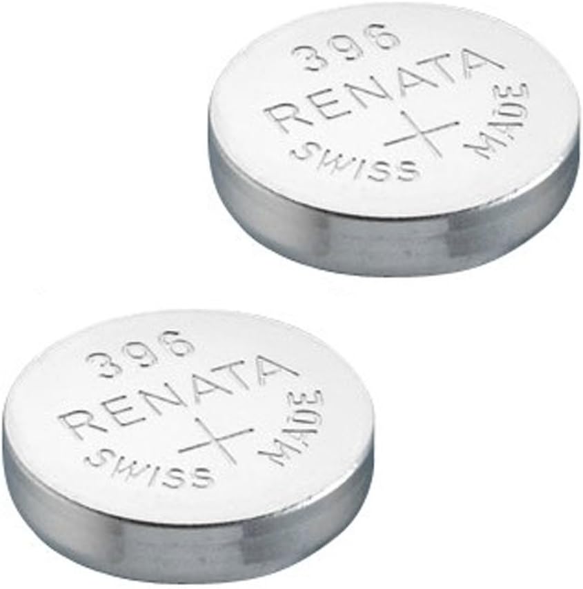 2 x Renata 396 Watch 1.5V Battery Swiss Made SR726SW Silver Oxide Cell ...